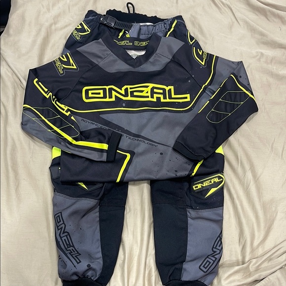 O’neal | Shirts & Tops | Oneal Black And Gray Racing Motocrossdirt Bike ...